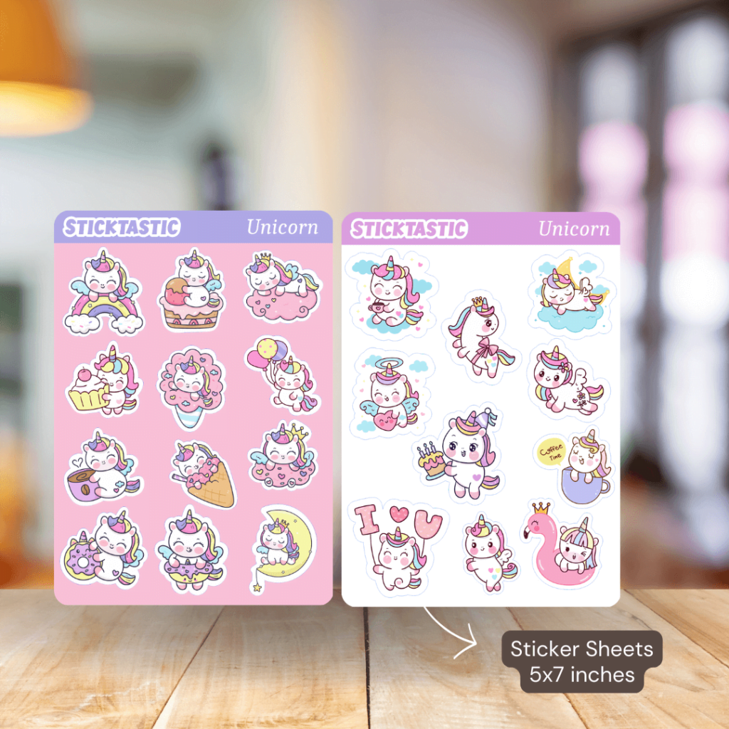 Numbers Paper Sticker Sheets (set of 2 sheets) | Sticktastic